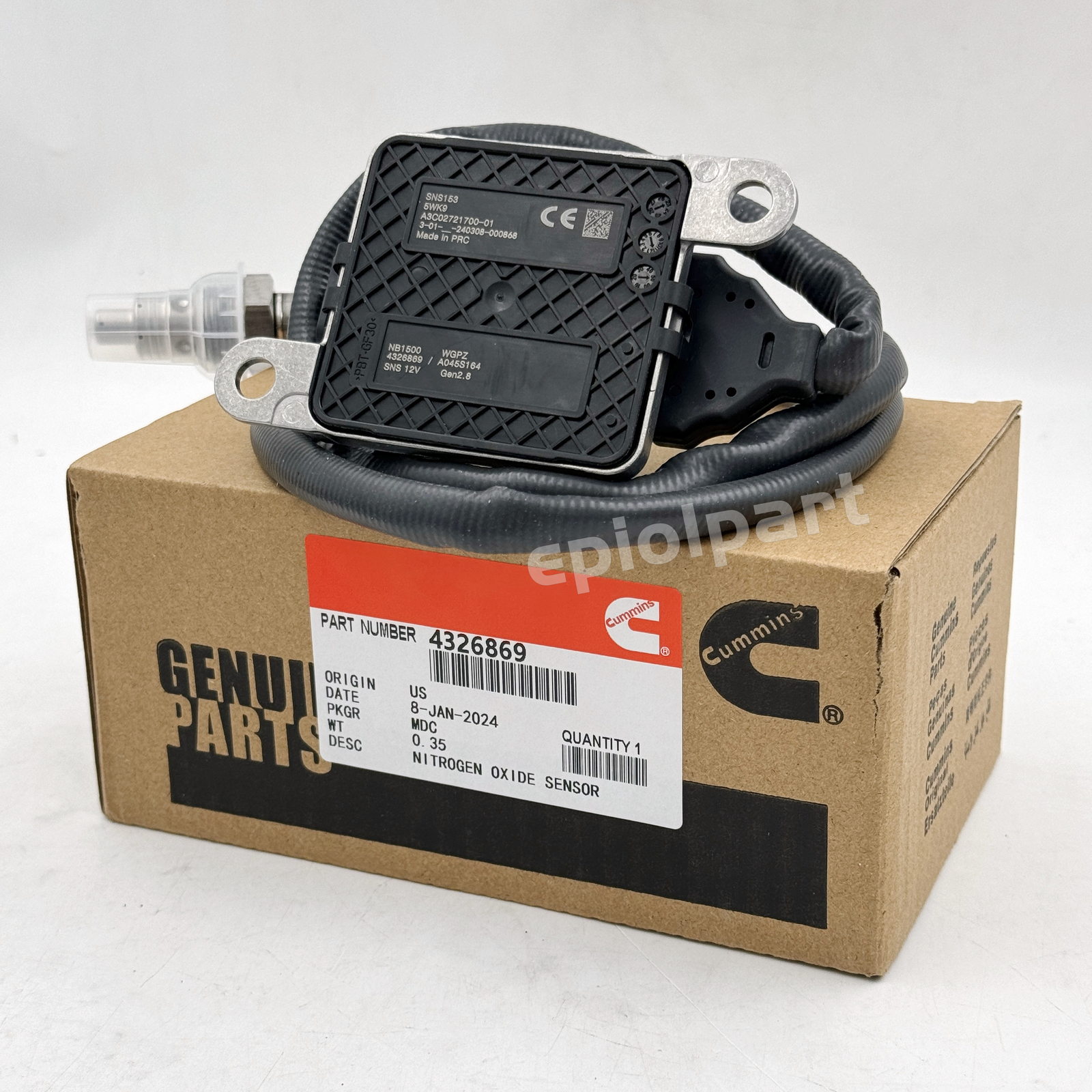 New 4326869 For Cummins Nitrogen Oxide Sensor Nox Superced 4326869RX ...