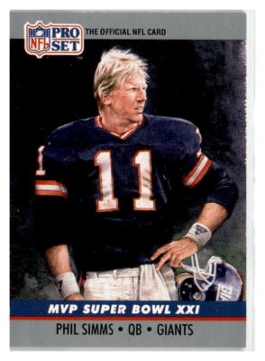 1990 Pro Set #21 Phil Simms Super Bowl MVP Collectibles | eBay
