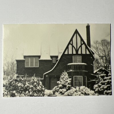 Vtg 1930s Springfield Ohio Cottage 4864 Forest Drive Snow Photo w ...