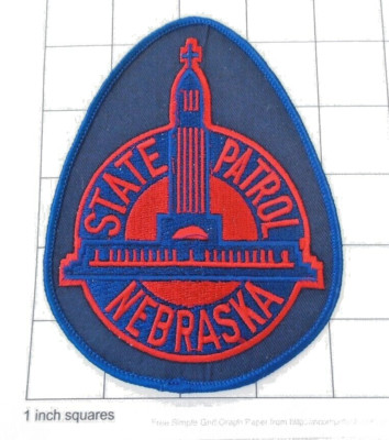 NEBRASKA STATE PATROL --- EMBROIDERED SHOULDER PATCH - IRON-ON -- NEW ...