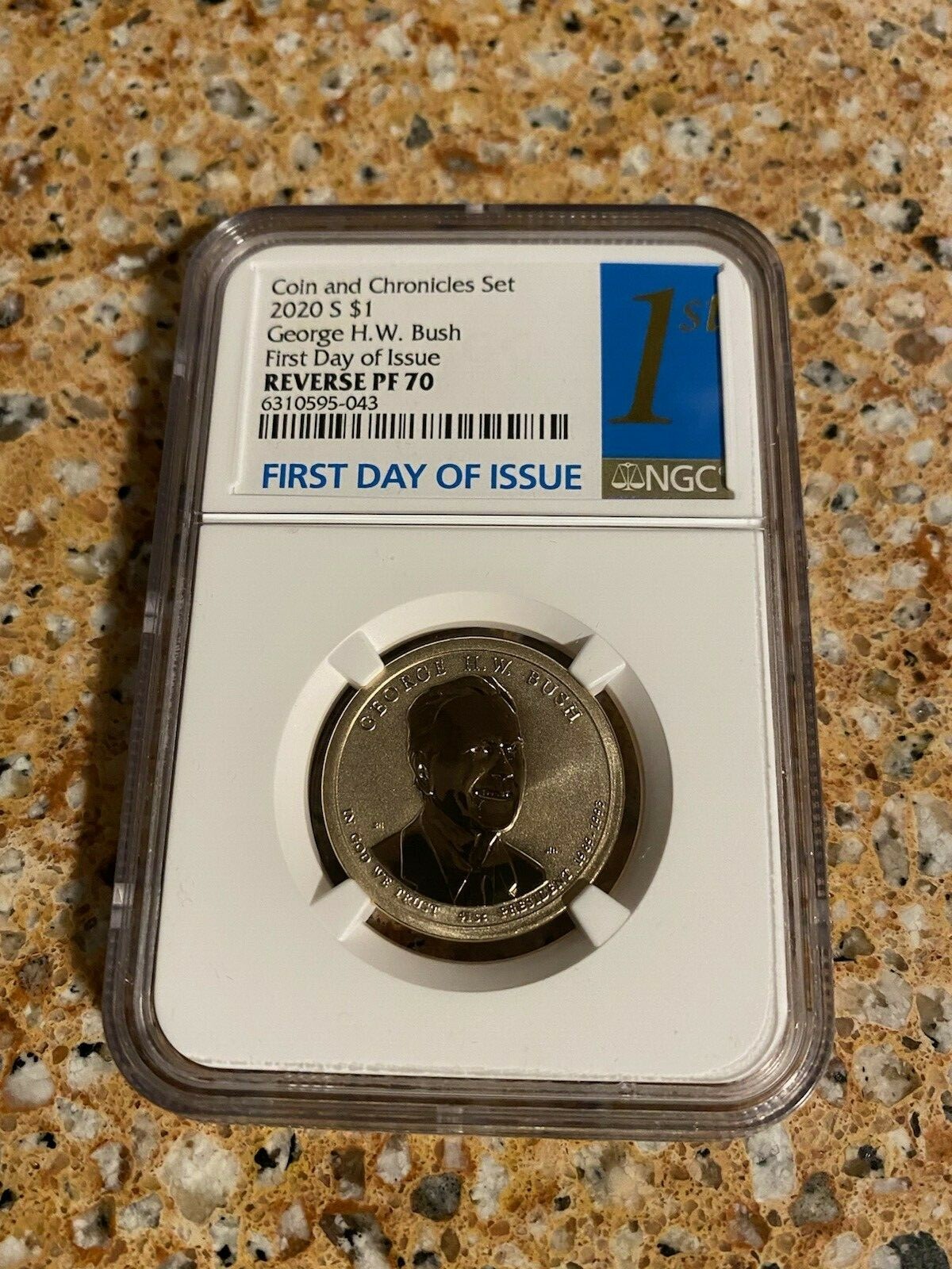 "RAREST" 2021 George H. W. Bush Coin & Chronicles Set NGC 70 First Day ...