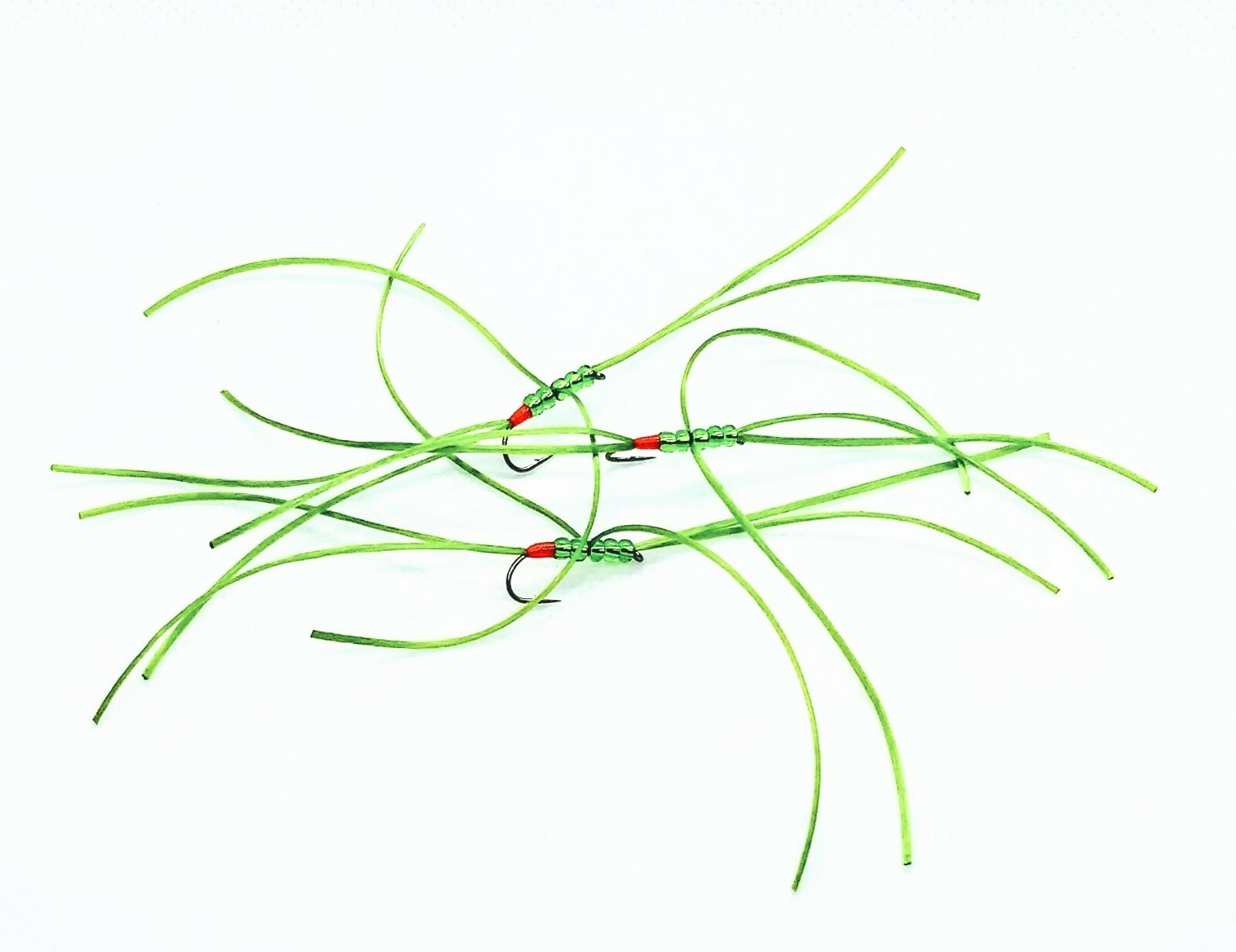 3 or 6 x Olive Green Apps Bloodworm Fly 6 Legs Flexi Floss Blood Worms ...