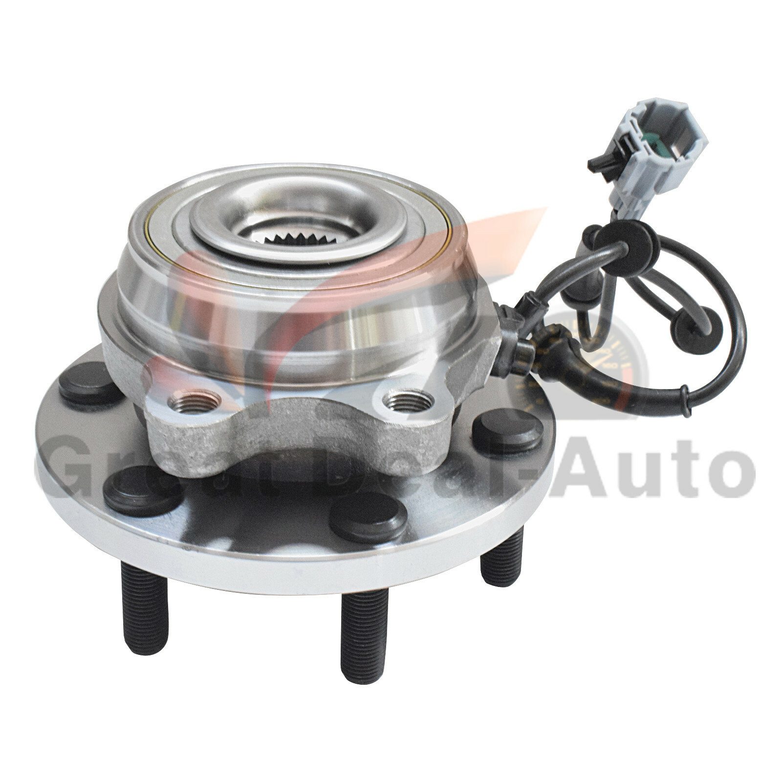 Pair Front Wheel Bearing Hub Hubs For Nissan Navara 4WD D22 D40 ABS ...