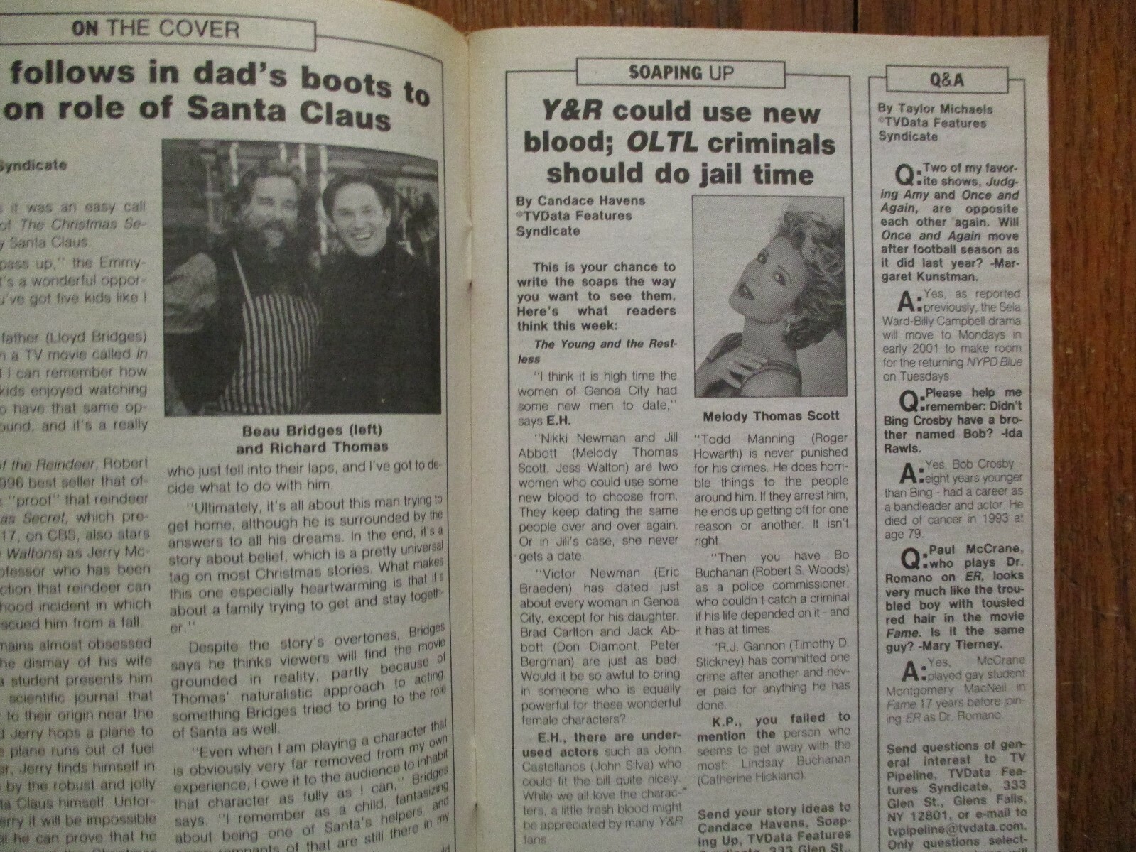 Dec 17-2000 Chicago TV Prevue Magaz(BEAU BRIDGES/RICHARD THOMAS/NiNi's ...