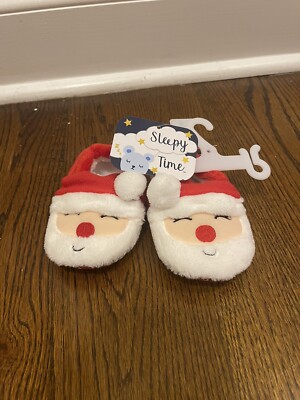 Sleepy Time Baby Santa Slippers | eBay