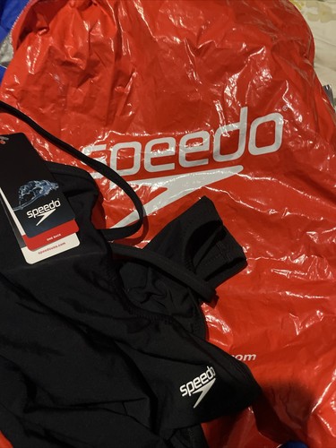 NEW SPEEDO The One Back Size 6/32 One Piece Racing Cut Endurance Black ...