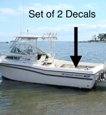 Grady White Boat Replacement 48‚Äù Decals - Set Of 2 - Marine Grade ...