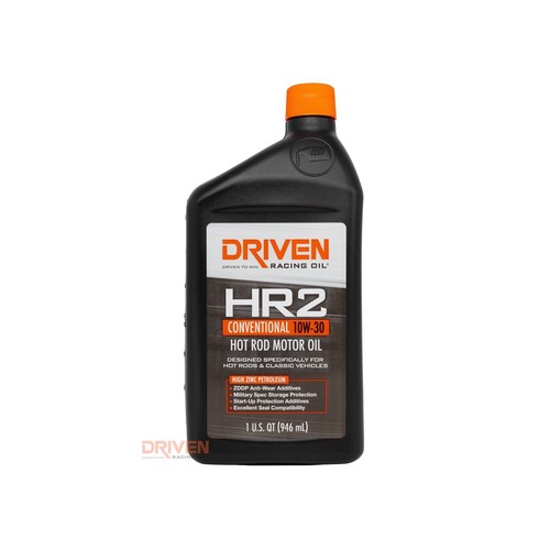 Driven Racing Oil HR2 10W-30 Conventional Hot Rod Motor Oil 1 Quart ...