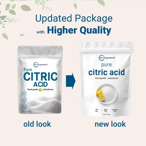 Citric Acid 6 Pounds, Food Grade, Fine Granular Powder | 100% Pure ...