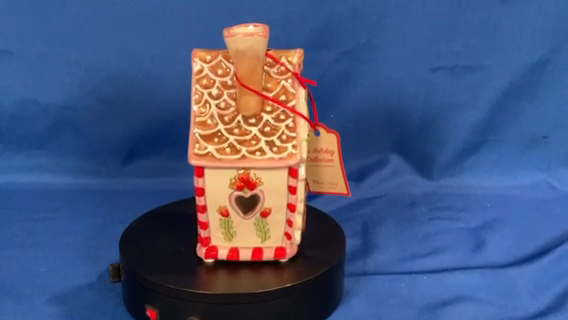 2009 Blue Sky Heather Goldminc Gingerbread Cottage House Votive ...