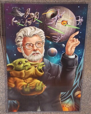 George Lucas Glossy Art Print 11 x 17 In Hard Plastic Sleeve | eBay