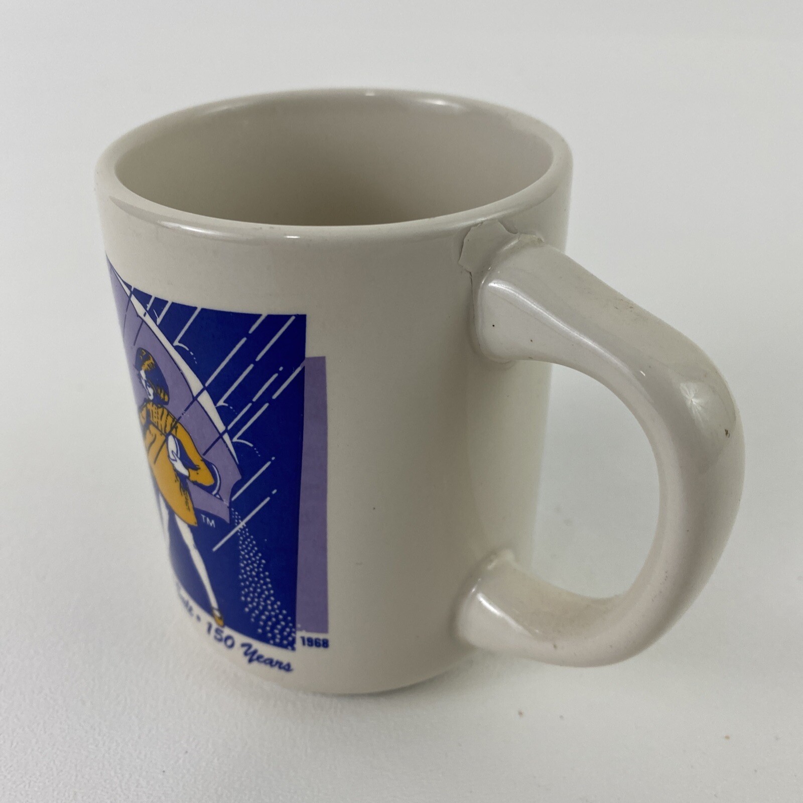 Bryan Morton Salt 150 Years 1968 Coffee Mug Cup Girl With Umbrella ...