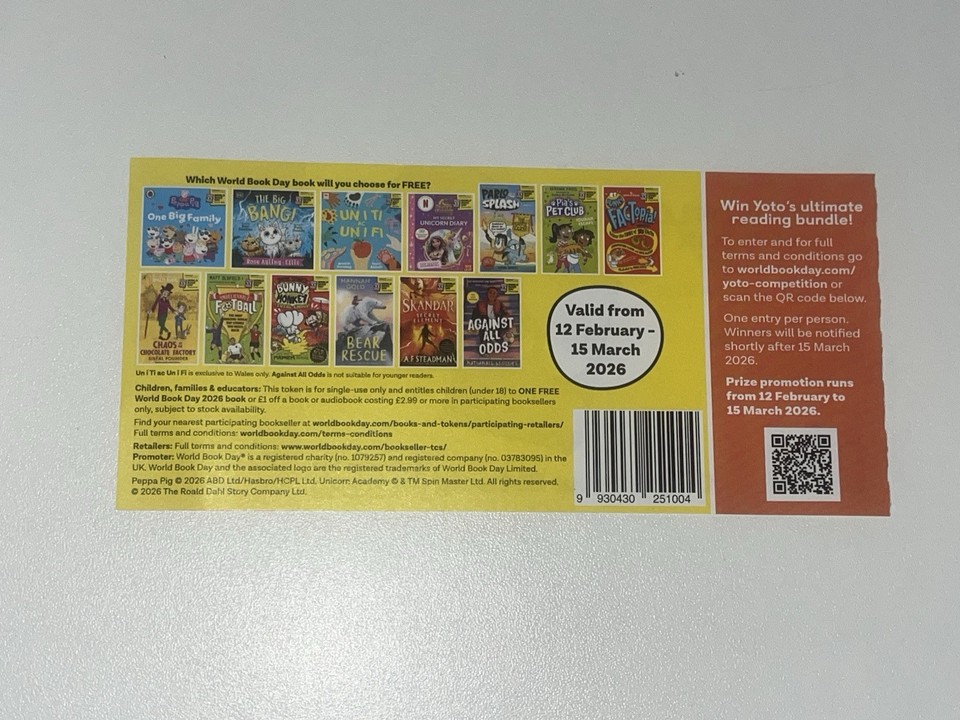 20x World Book Day £1 Tokens 2026 – collector’s item | eBay UK