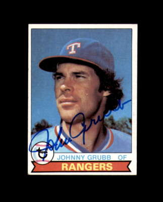 Johnny Grubb Signed Original 1979 Topps Texas Rangers Autograph | eBay