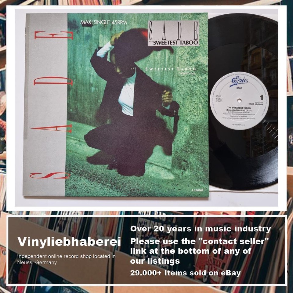 Sade - The Sweetest Taboo (Extended Version) 12'' Vinyl Maxi Europe | eBay