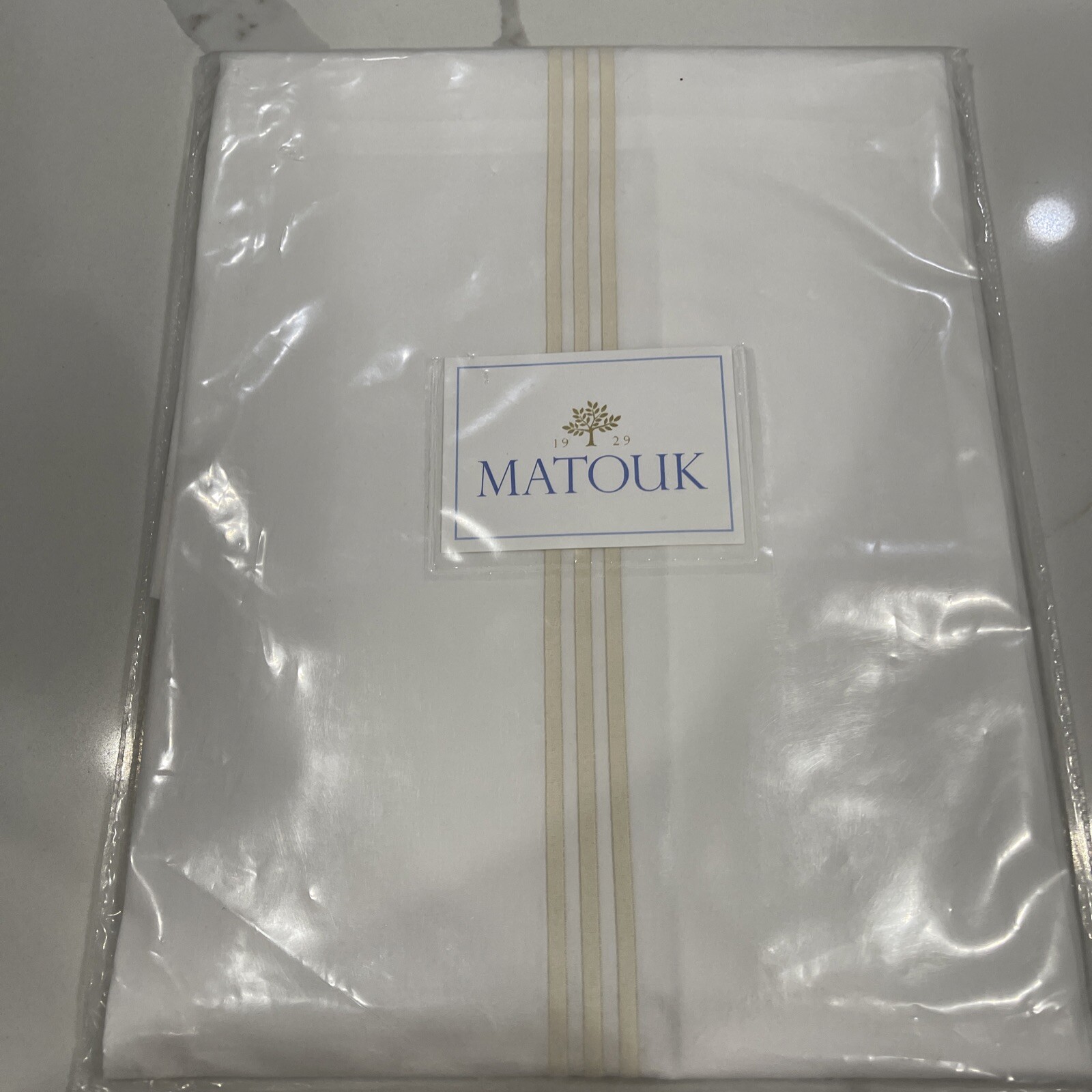 $149 Matouk India (1) Standard Sham 350TC Embroidery Bel Tempo 100% ...