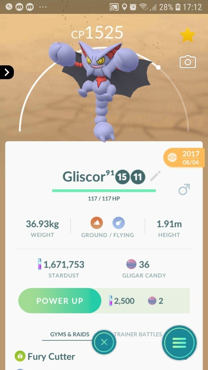 Evolucao Do Pokemon Gliscor Gliscor (Pokémon GO) | Dittobase