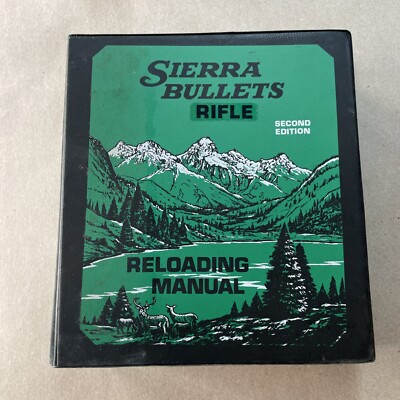 Sierra Bullets Reloading Manual Second edition 1978 Binder Handbook | eBay