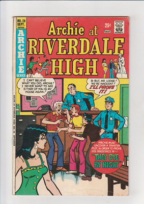 Archie at Riverdale High #28 (1975, Archie Comics) Mr. Lodge They Dye ...