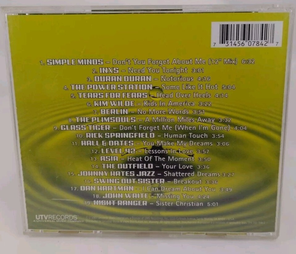 Pure 80's Hits Music CD Asia Berlin INXS Duran Duran Springfield 🎶😎 | eBay