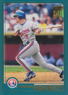 2001 Topps #179 Michael Barrett Montreal Expos Baseball Card | eBay