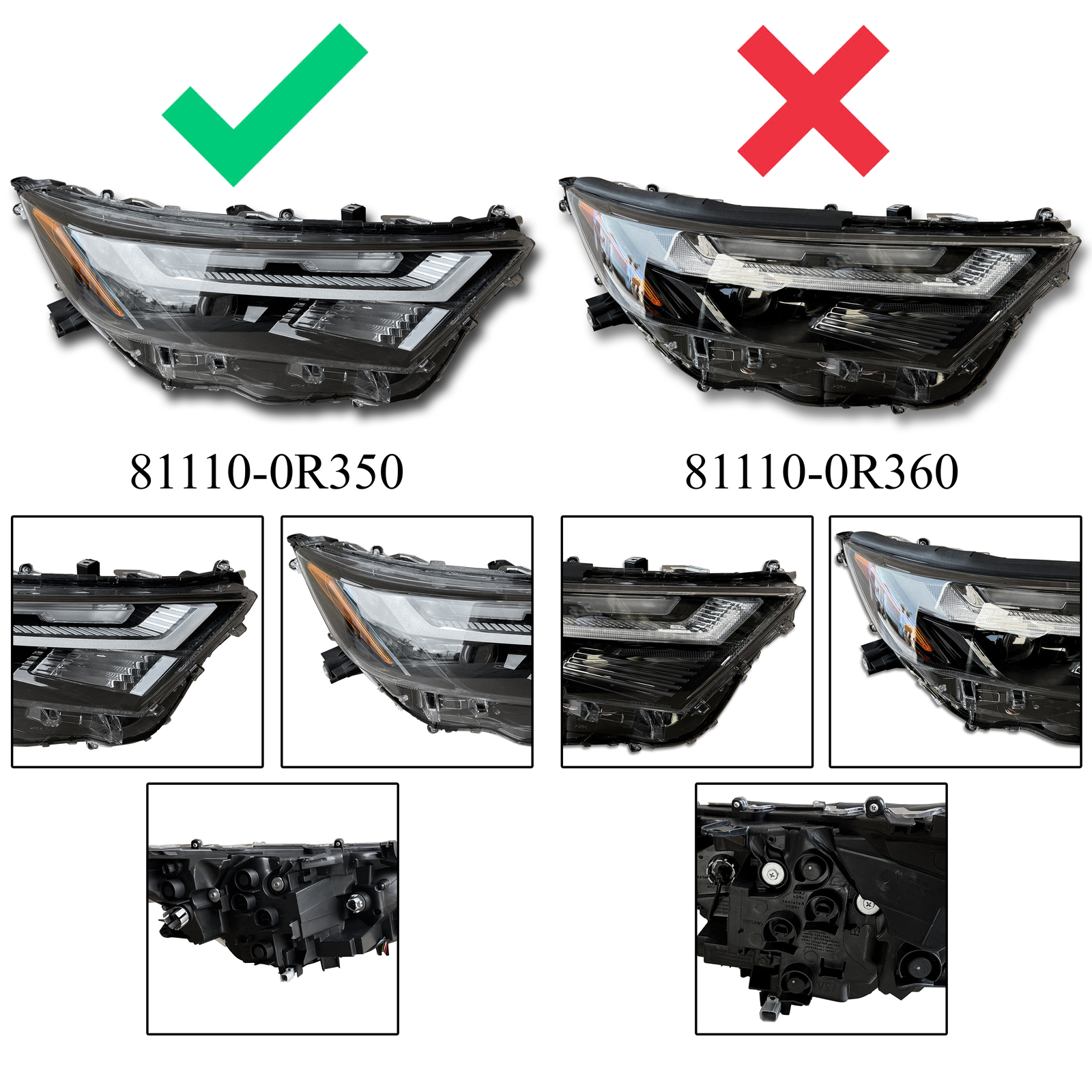 For 2022 2023 2024 Toyota RAV4 LED Headlight Assembly Right Passenger ...