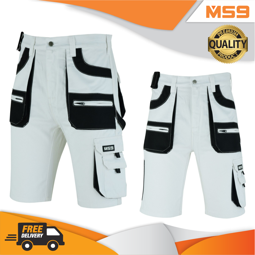Men's Cargo Painter Multi Pockets Work Worker Working Shorts | eBay UK