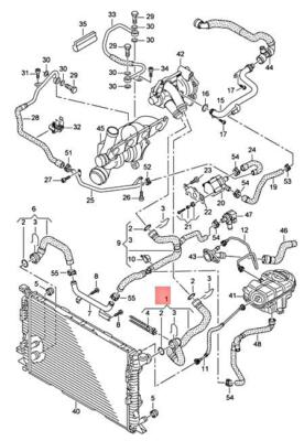Genuine AUDI A8 Coolant Hose With Quick Release Coupling 4H0121101AG | eBay
