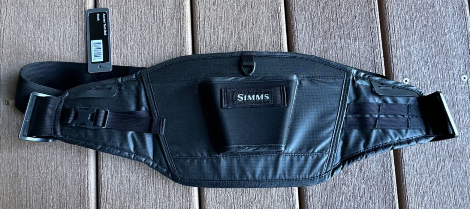 NEW Simms Fishing Access Tech Wading Fishing Belt w/ Net Holder