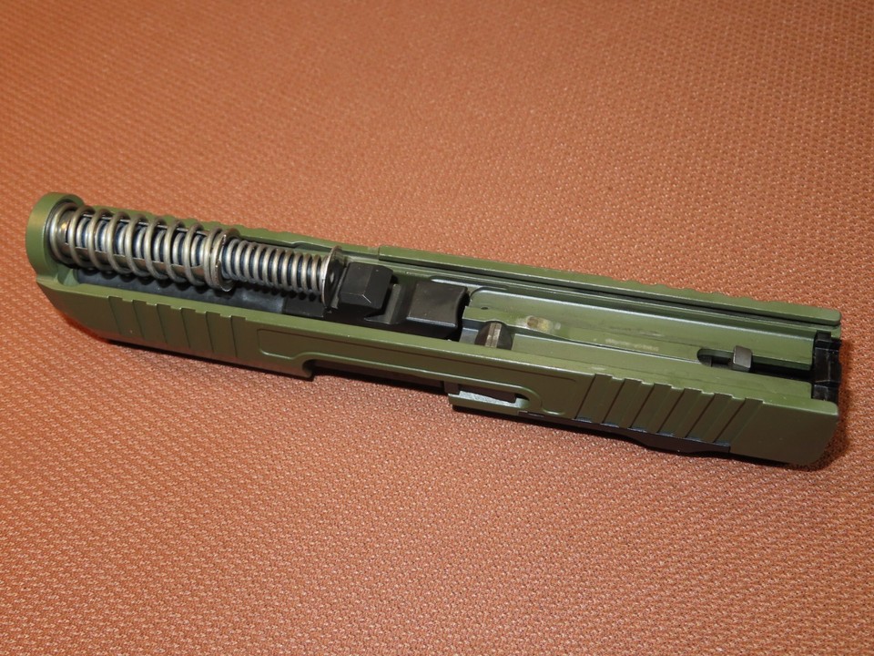 PSA Micro Dagger Glock 43 43x Slide COMPLETE, RMSc Cut, SNIPER GREEN ...