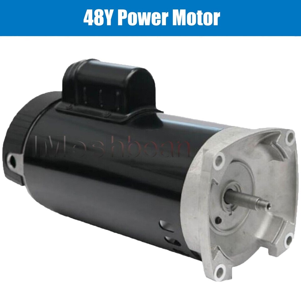 2HP Above/Inground Pool Pump Motor,2 Speed 92/44 GPM 79FT Hmax 1.5in ...