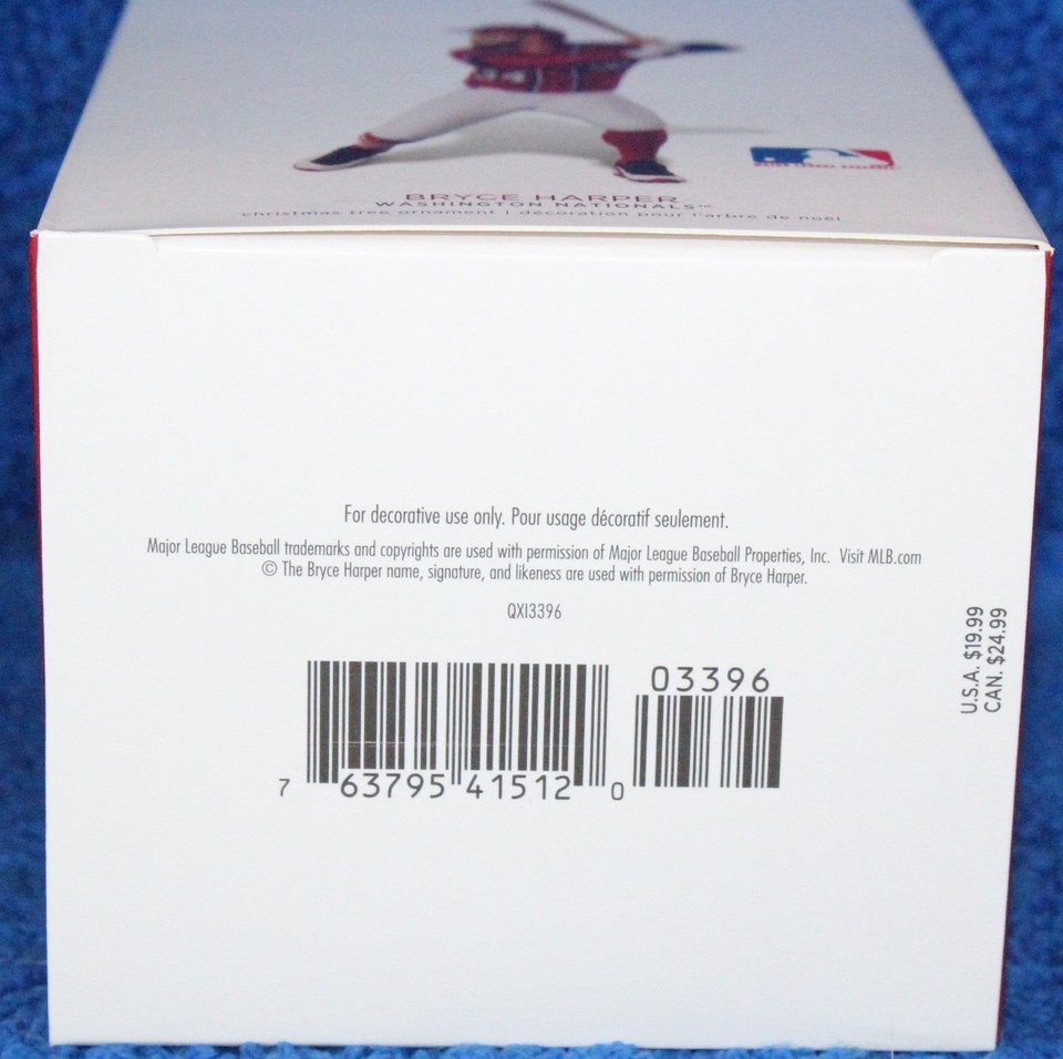 Hallmark 2018 Bryce Harper MLB Baseball Washington Nationals Christmas ...