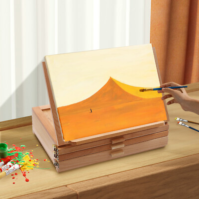 Adjustable Storage Box Easel,Painting Board Stand with Drawers,Storage ...