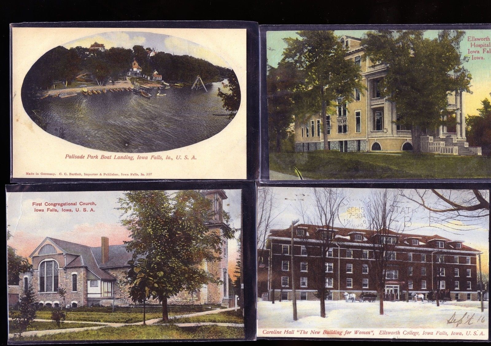 Lot of 4 Early 1900s Iowa Falls Iowa VIntage POSTCARDS | eBay