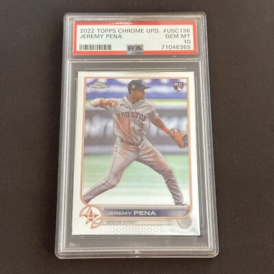 JEREMY PENA 2022 Topps Chrome Update #USC136 Rookie Card Graded PSA 10 ...