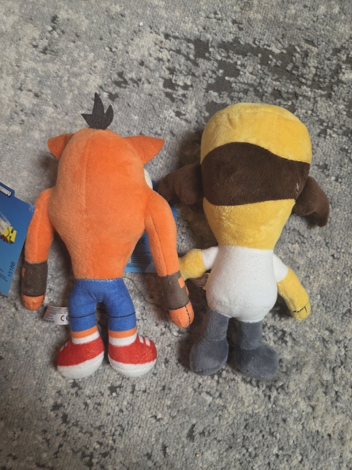 Phunny Crash Bandicoot & Dr. Neo Cortex Plush Doll Set Crash Bandicoot ...
