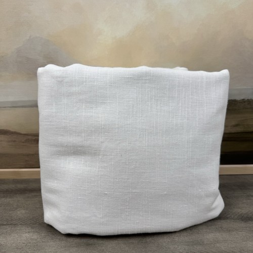 Pottery Barn Emery Linen Cotton Blackout Curtain Drape 50”x108” White ...