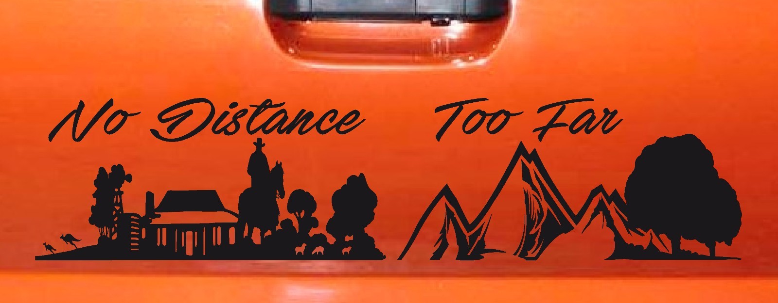 COUNTRY LANDSCAPE CAR STICKER Decal 4x4 Caravan Outback ute 700mm ...