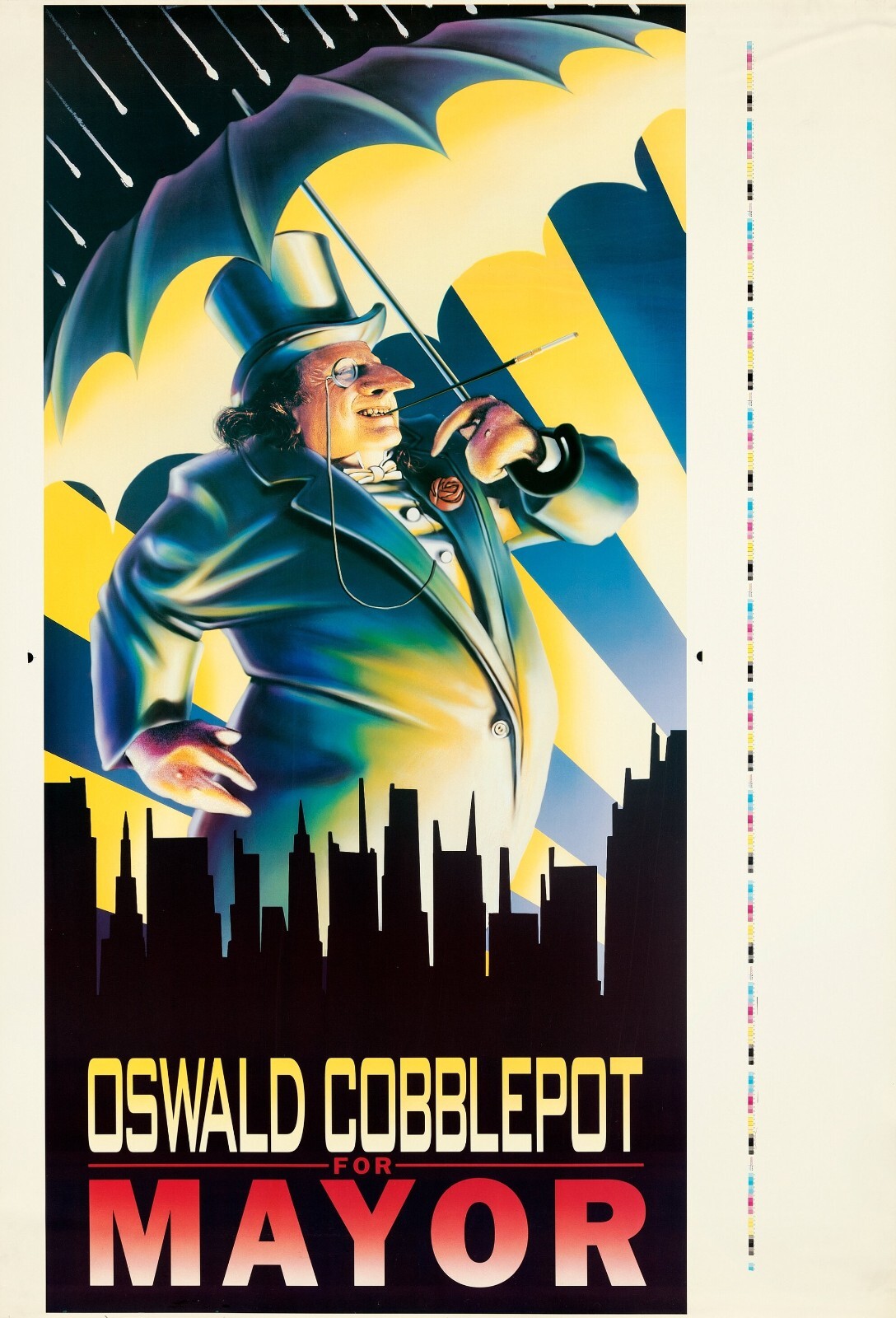 NEW Oswald Cobblepot for Mayor Gotham Poster Print Canvas FREE SHIPPING ...
