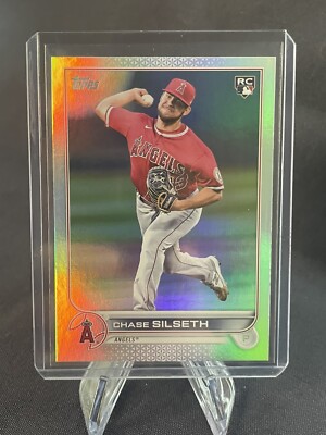 2022 Topps Update Chase Silseth SP Rookie Rainbow Foil US192 Los ...