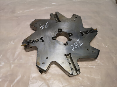 12" Indexable Slot Milling Cutter with Diamond Carbide Insert 2" Arbor ...