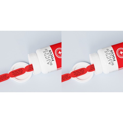 2PK Mustard Little Bottle Of Focus 52 Weekly Positive Quotes Paper Pill ...