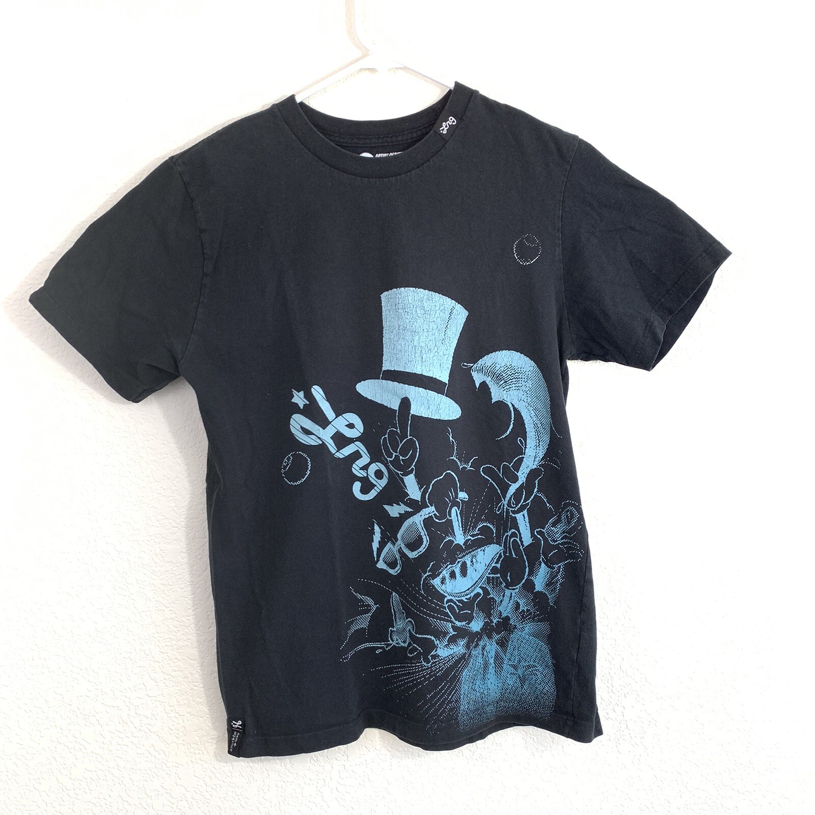 LRG Pose One Artist Series Black Graffiti T Shirt Siz… - Gem