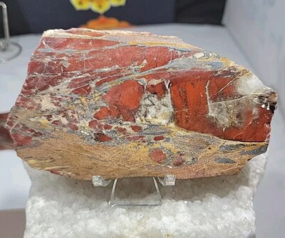Rare! Minnesota Binghamite Polished Slab, Gemmy Red, Cuyuna range | eBay