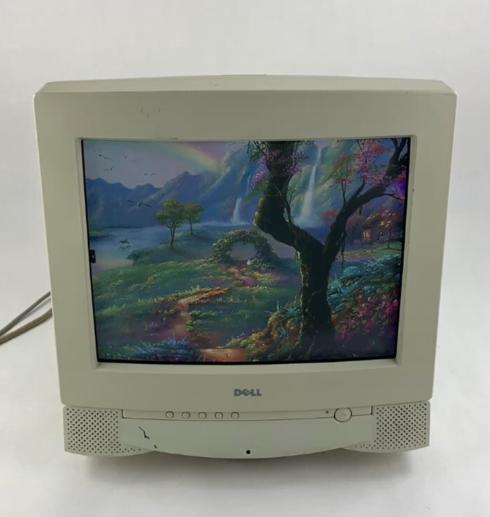 Dell M770mm 17" 1280x1024 CRT VGA Color Computer Monitor Retro Gaming ...
