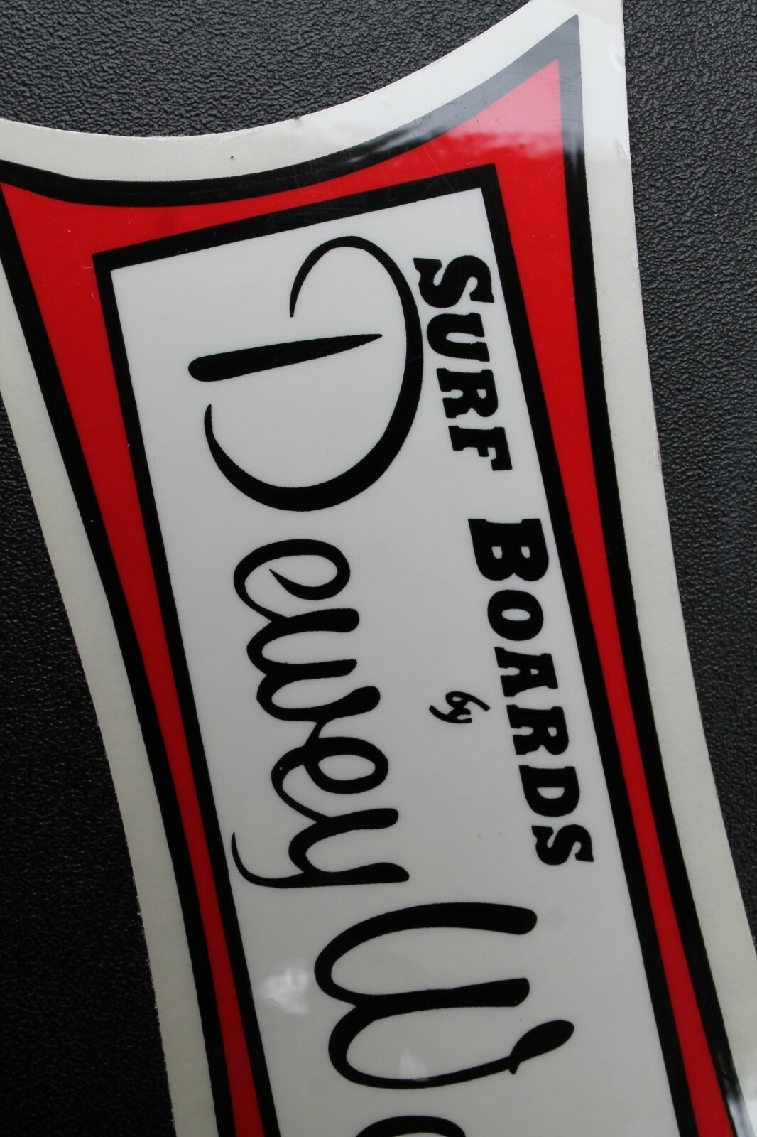 Dewey Weber Surfboards Classic Surf Logo Clear 80's V20b Vintage ...