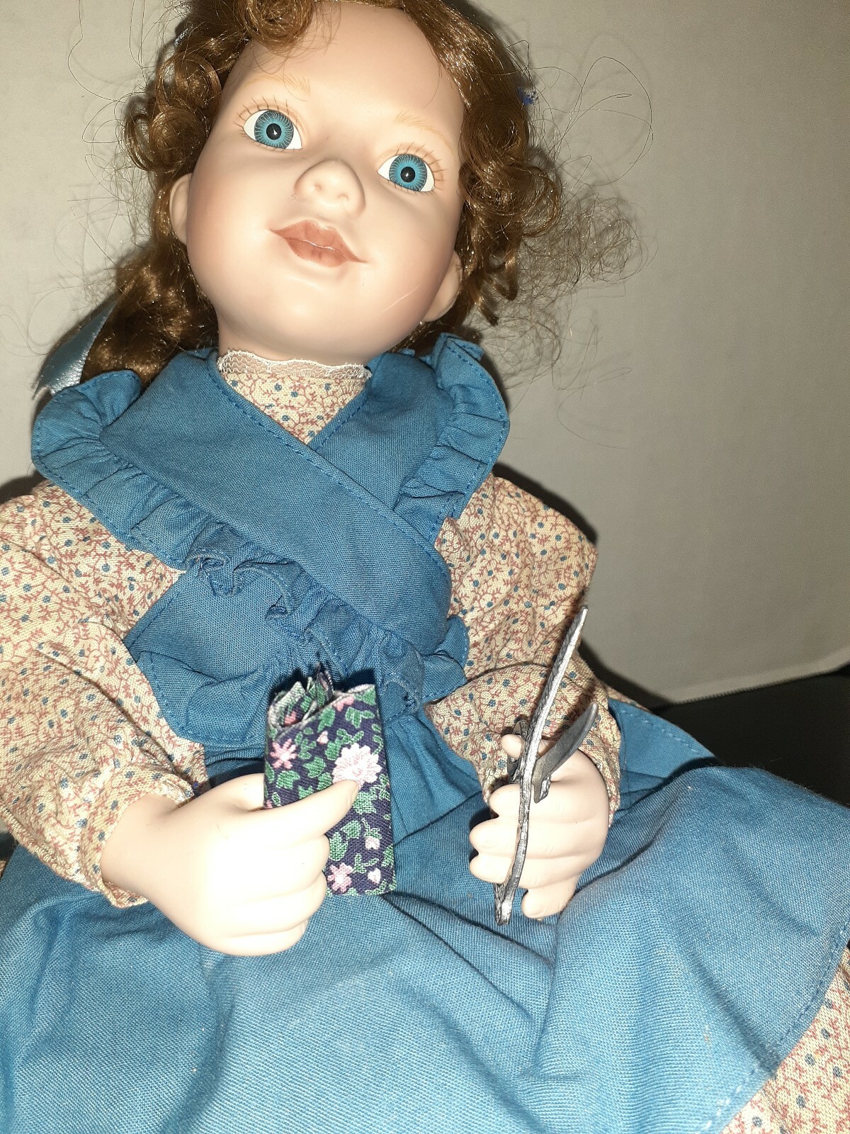 Ashton Drake ELEANOR Porcelain Doll Heritage of American Quilting Jenny ...