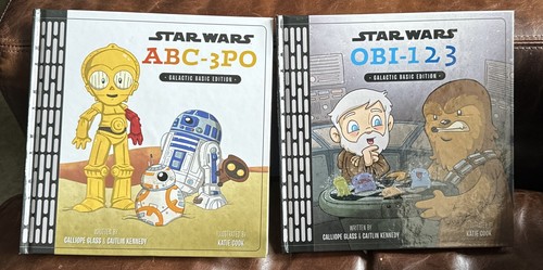 STAR WARS OBI-123 & ABC-3PO Childrens Books 2016 2017 Kohls Cares Hard ...