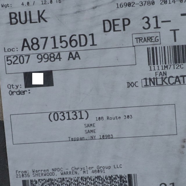 Engine Cooling Fan Mopar 52079984AA for sale online | eBay