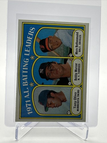 1972 Topps 1971 A.L. Batting Leaders Baseball Card #86 EX Quality FREE ...